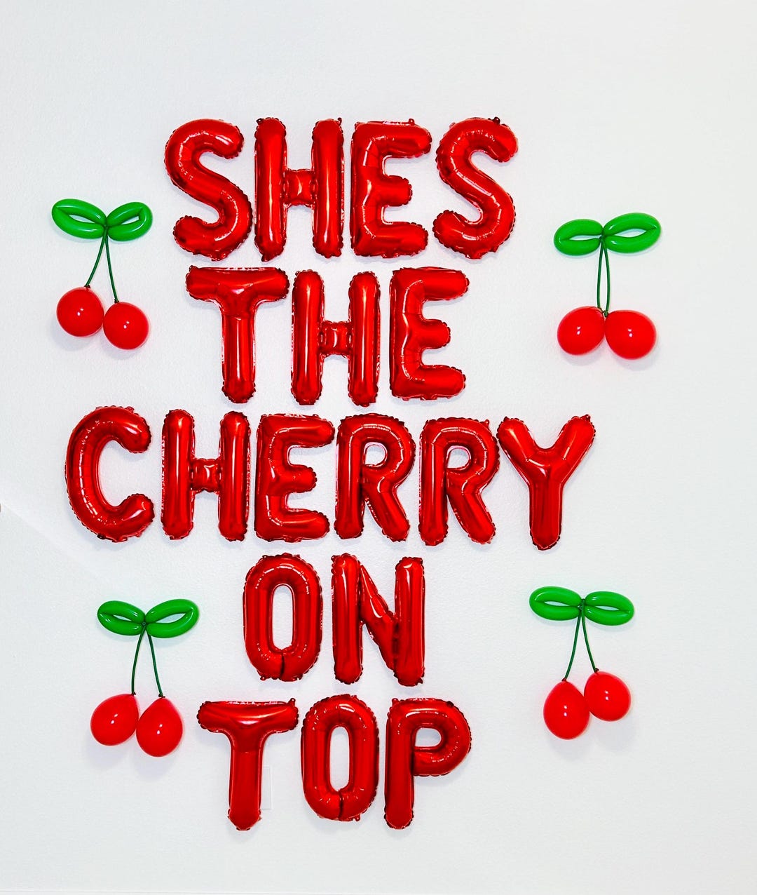 Cherry on Top Cherry Birthday Cherry Balloons Cherry Baby Shower Shes ...