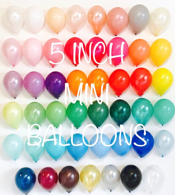 5 Inch 10/Pkg Latex Balloon Small Latex Balloons Tiny Balloons Little ...