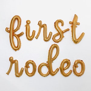 First Rodeo Balloons, First Rodeo Banner, First Rodeo Birthday, First ...