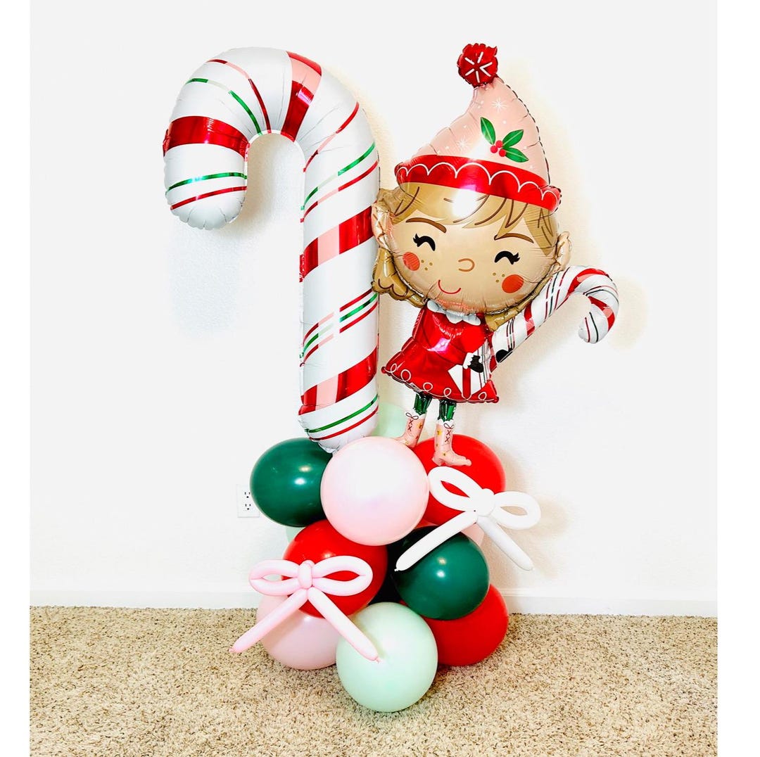 Oh What Fun Elf Balloon Christmas Balloon Friendsmas Christmas Birthday ...