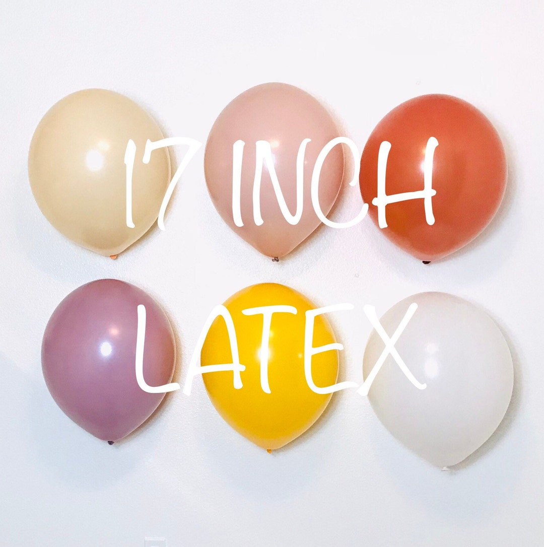 17 Inch Latex Balloons Boho Balloons Earth Tone Balloons - Etsy