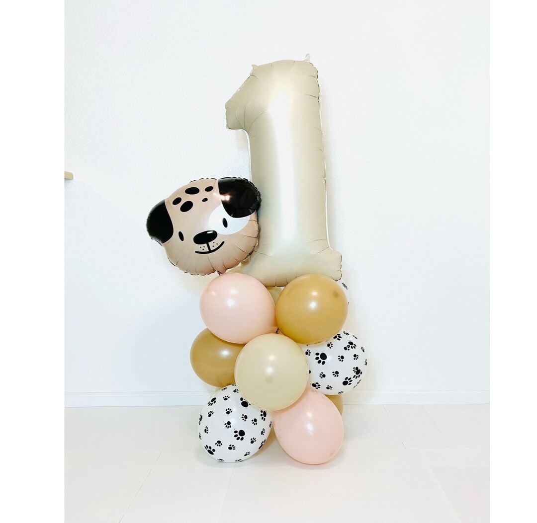 Puppy Balloon Tower Puppy Balloon Garland Puppy Party Lets - Etsy