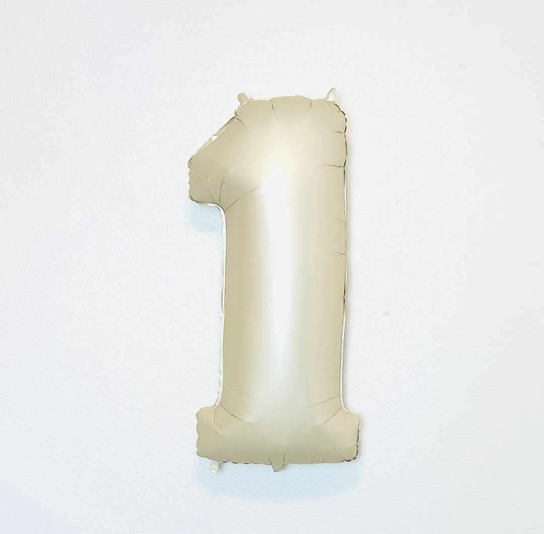 White Sand Number One Balloon, Tan One Balloon, First Rodeo Birthday ...