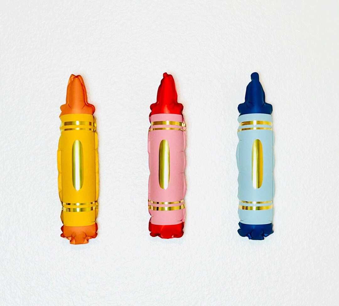 Crayon Balloons Air Fill Crayons Back to School Party Teacher Gift ...