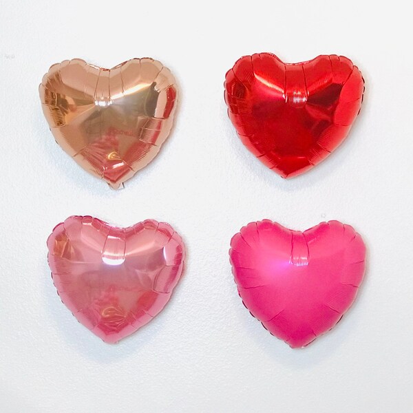 Red Foil Heart Balloons - Etsy