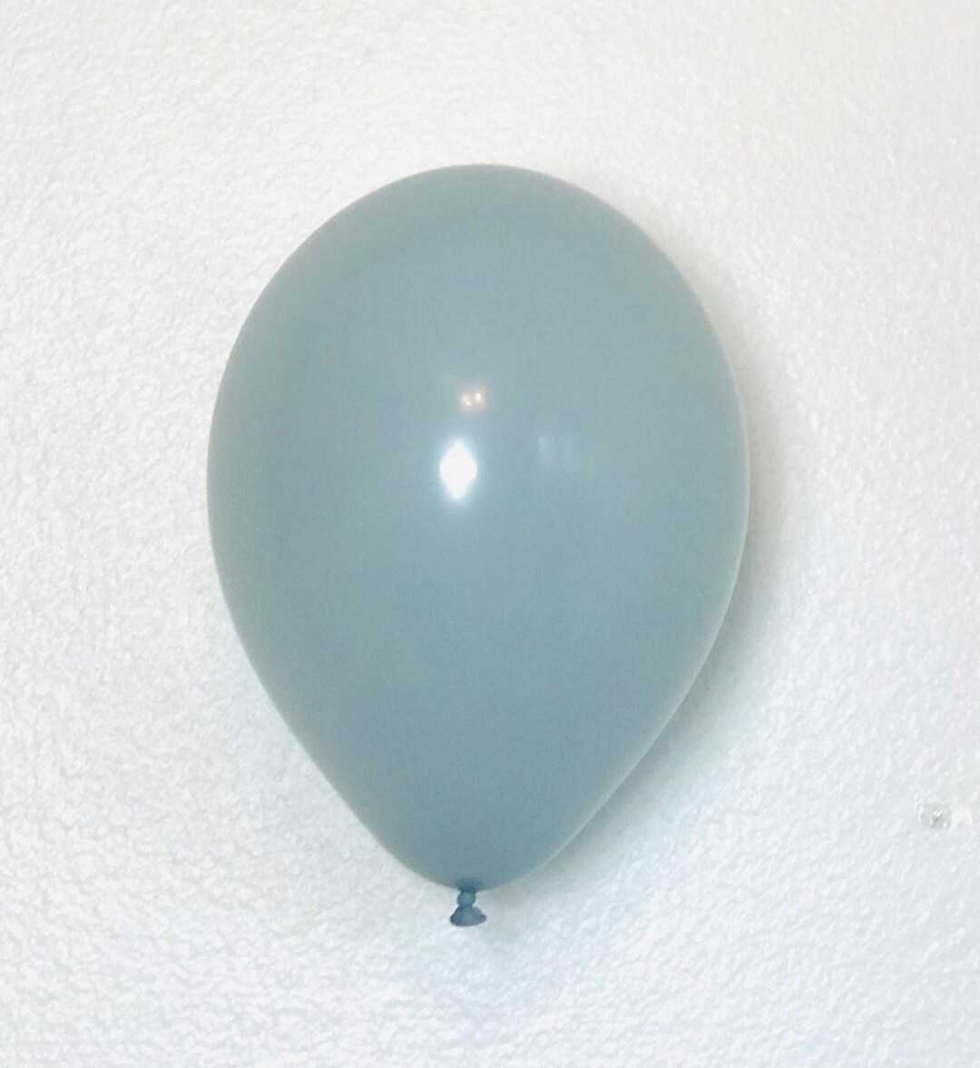 Fog Latex Balloon Blue Grey Latex Retro Blue Balloon Boho Space Boho ...