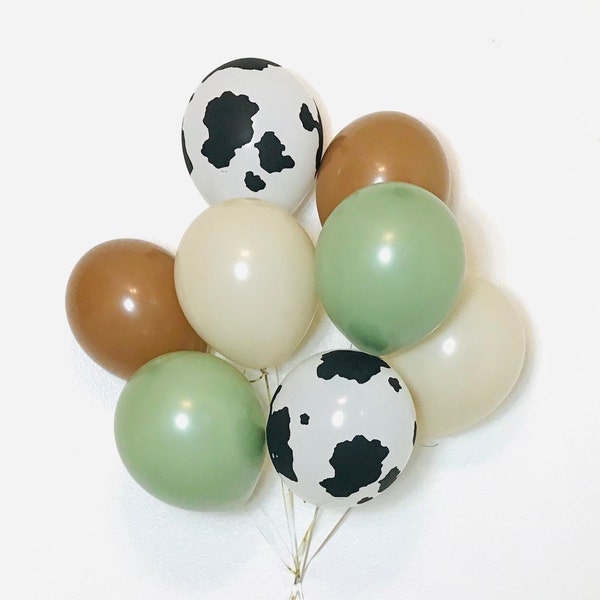 Cow Print Balloons - Etsy