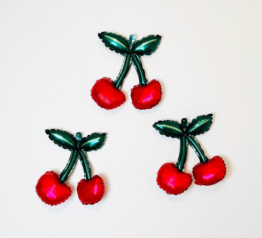 Cherry Balloons AIR FILL Cherry on Top Cherry Birthday Cherry Baby ...
