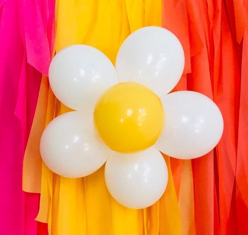 Daisy Balloon Daisy Flower Balloon Daisy Balloon Kit Daisy - Etsy