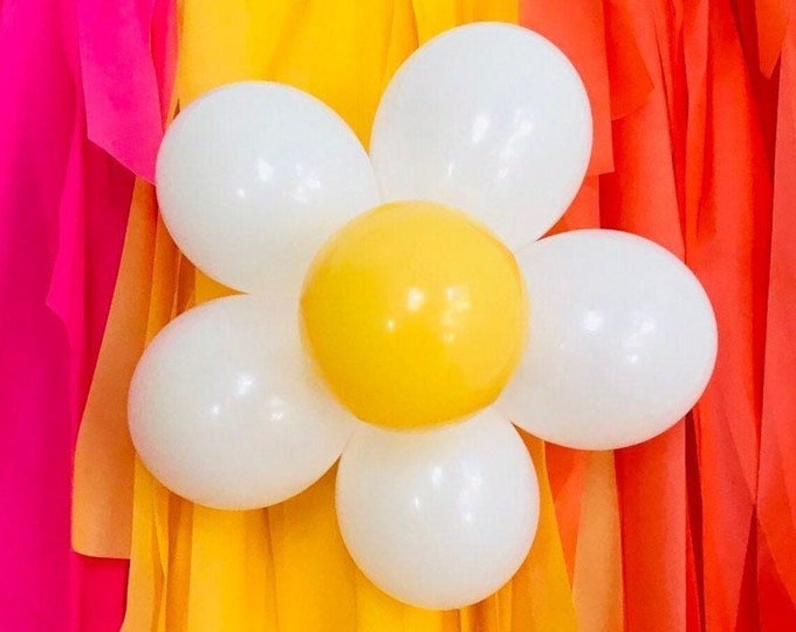 Daisy Balloon Daisy Flower Balloon Daisy Balloon Kit Daisy - Etsy