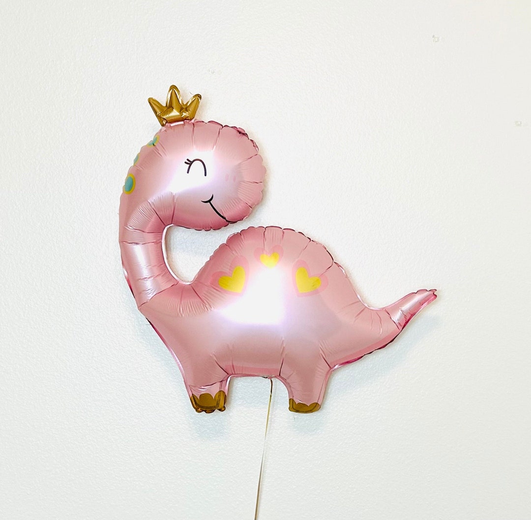 Pink Dinosaur, Dinosaur Baby Shower, Girl Dinosaur Balloon, Girl ...