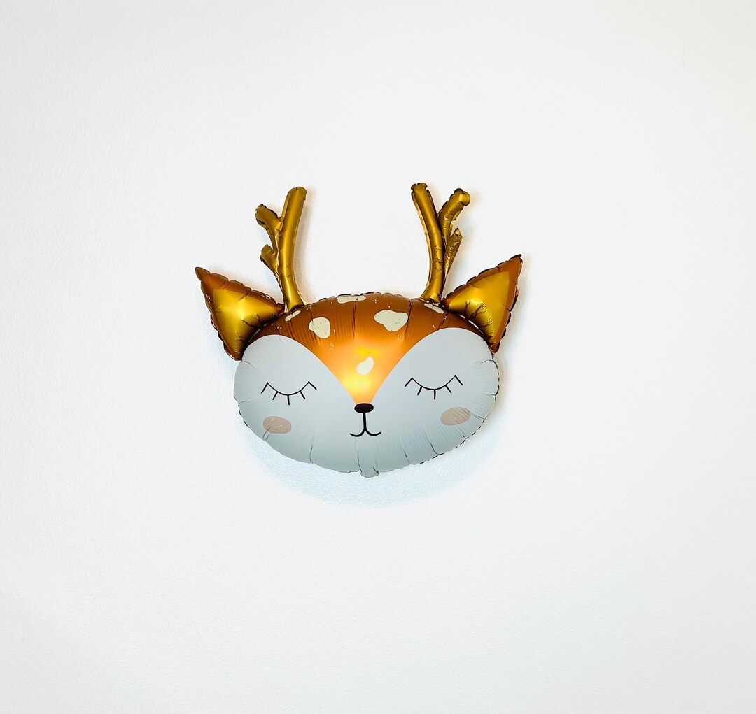 Woodland Deer Balloon Woodland Deer Woodland Baby Shower Oh - Etsy