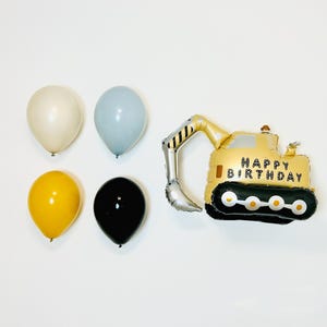 Construction Balloon Digger Birthday Construction Party Construction ...