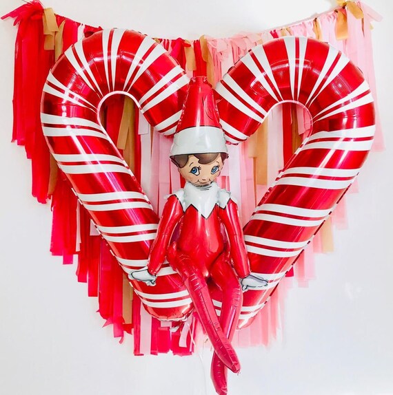 Elf on a Shelf Balloon, Elf Balloon, Elf Party, Holiday Balloons ...