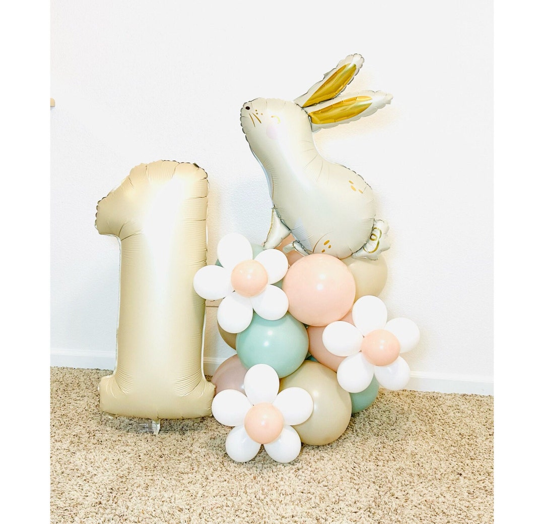 Bunny Balloon Tower, Somebunny is 1, Bunny Balloon, Easter Balloon ...