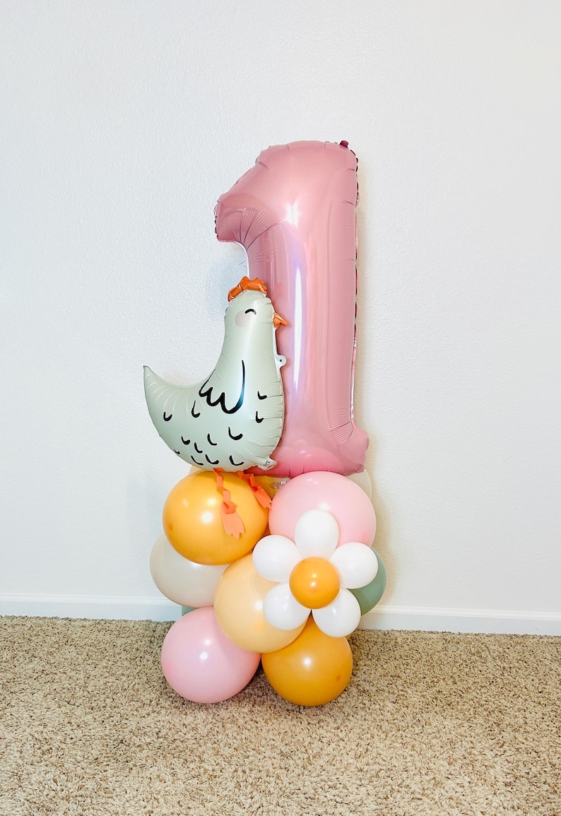 This Chick is One Birthday Chicken Party Farm Birthday One Cute Chick ...