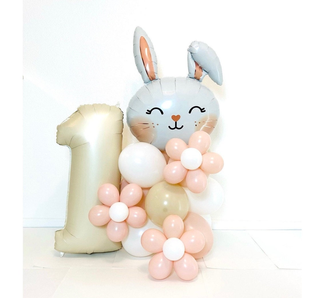 Bunny Balloon Tower, Somebunny is 1, Bunny Balloon, Easter Balloon ...