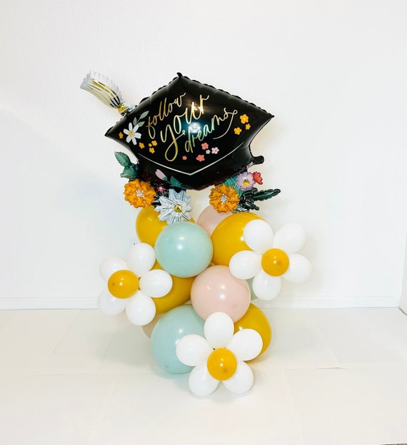 Grad Hat Balloon, Graduation Balloon Tower, Girl Graduation Hat, Class ...
