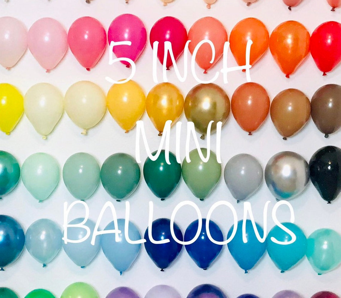 5 Inch 10/pkg Latex Balloon Small Latex Balloons Tiny Balloons - Etsy