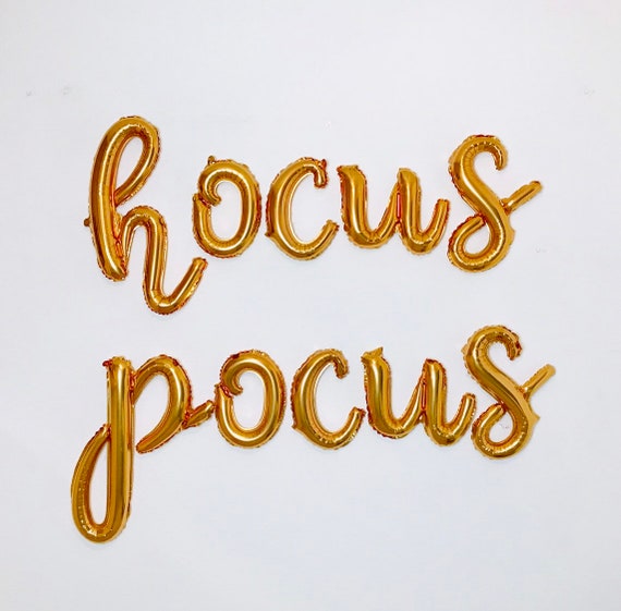 Hocus Pocus letters, Hocus Pocus Banner, Hocus Pocus, Hocus Pocus Party ...