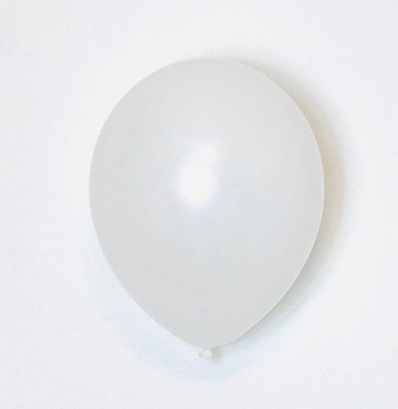 Bright White Balloon, Shiny Finish White Balloon, White Latex Balloon ...