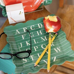 Alphabet Party Plates Back to School Plates Classroom Party 1st Day of ...