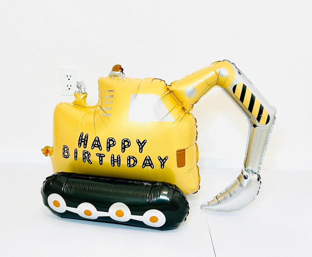 Air Fill Digger Balloon Digger Birthday Construction Party Construction ...