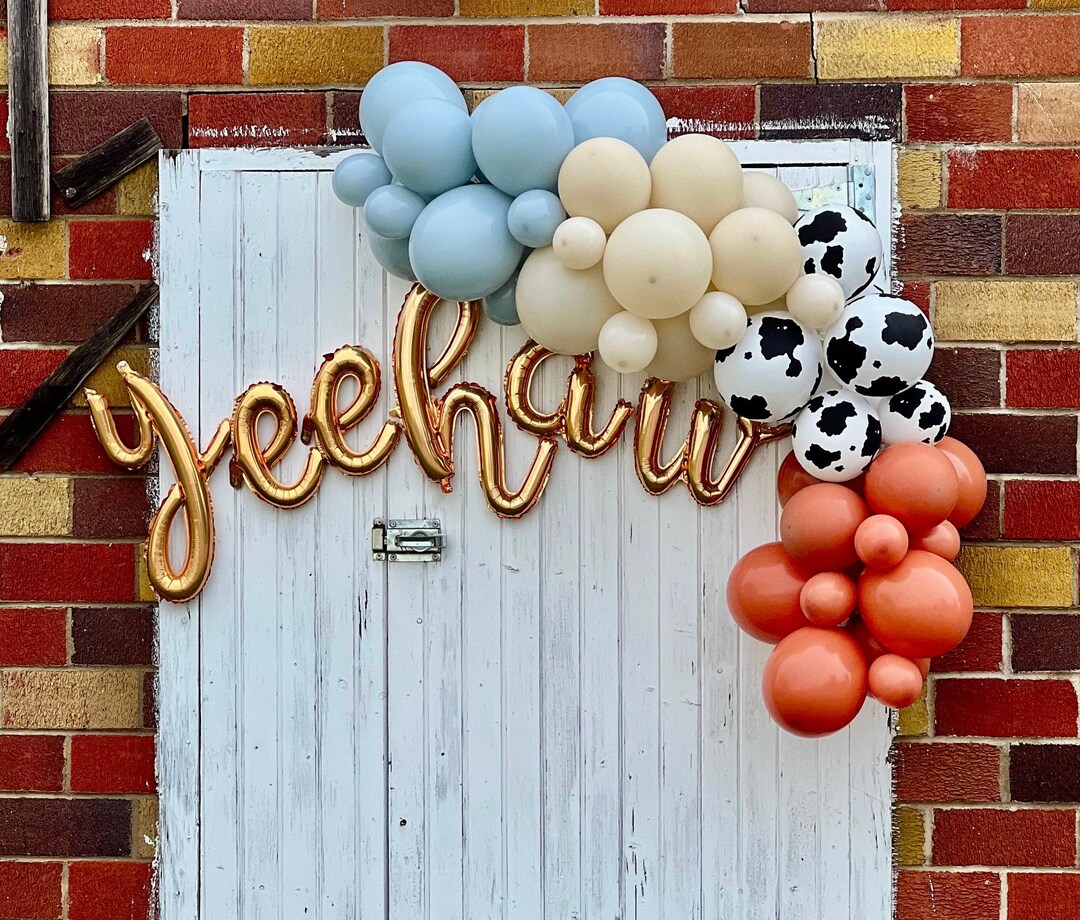 Cowboy Balloon Garland, Yeehaw, First Rodeo, Western Balloon Garland ...