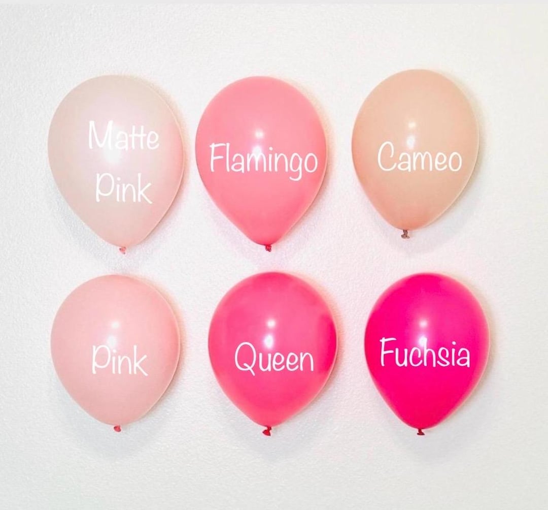 PINK Balloons Pretty in Pink Balloons Pink Wedding Pink Shower Pink ...