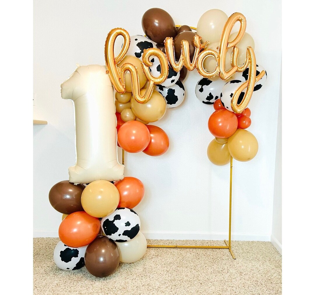 Cowboy Balloon Garland, Howdy, First Rodeo Balloon, Wild West, Western ...