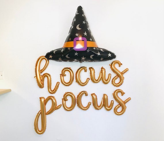 Hocus Pocus letters, Hocus Pocus Banner, Hocus Pocus, Hocus Pocus Party ...