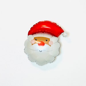 Santa Balloon Santa Face Balloon Light Skin Santa Balloon Cute Santa ...