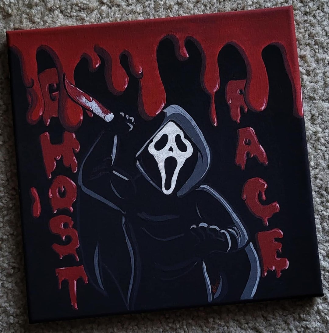 Ghostface Scream, Dripping Rich Red Blood - Etsy