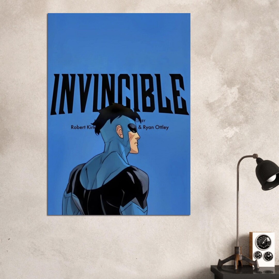 Invincible "title Card" Black and Blue Suit Matte Paper Poster - Etsy