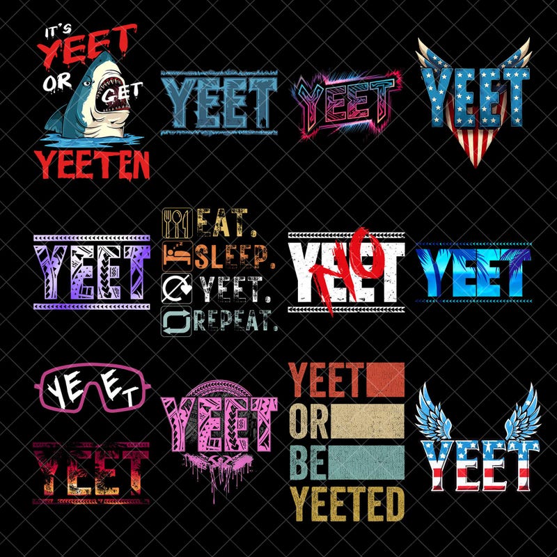 Yeet Svg - Etsy