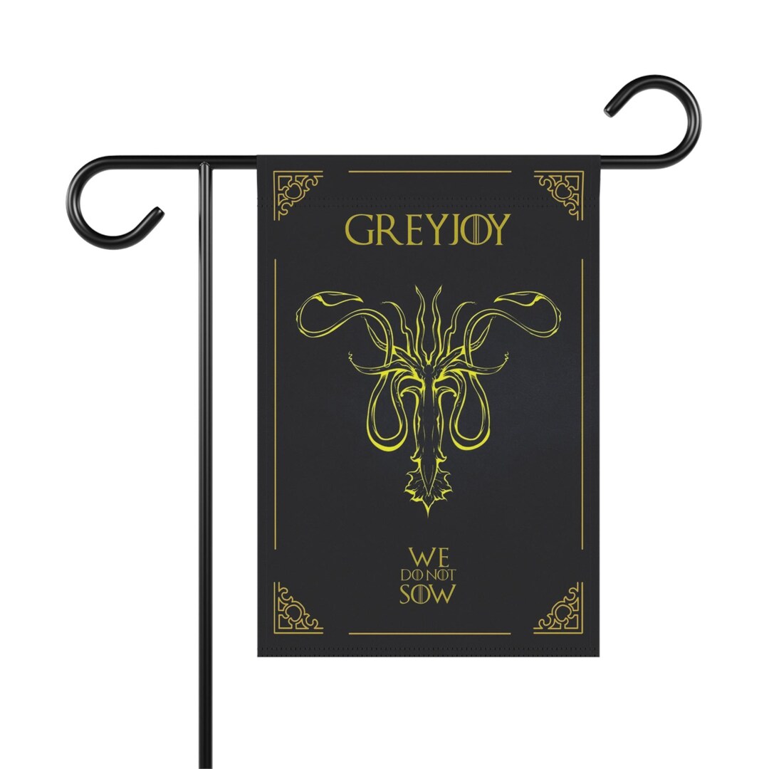 Greyjoy Sigil Themed Banner, Unique Outdoor Decor, Quirky Lawn Signage ...