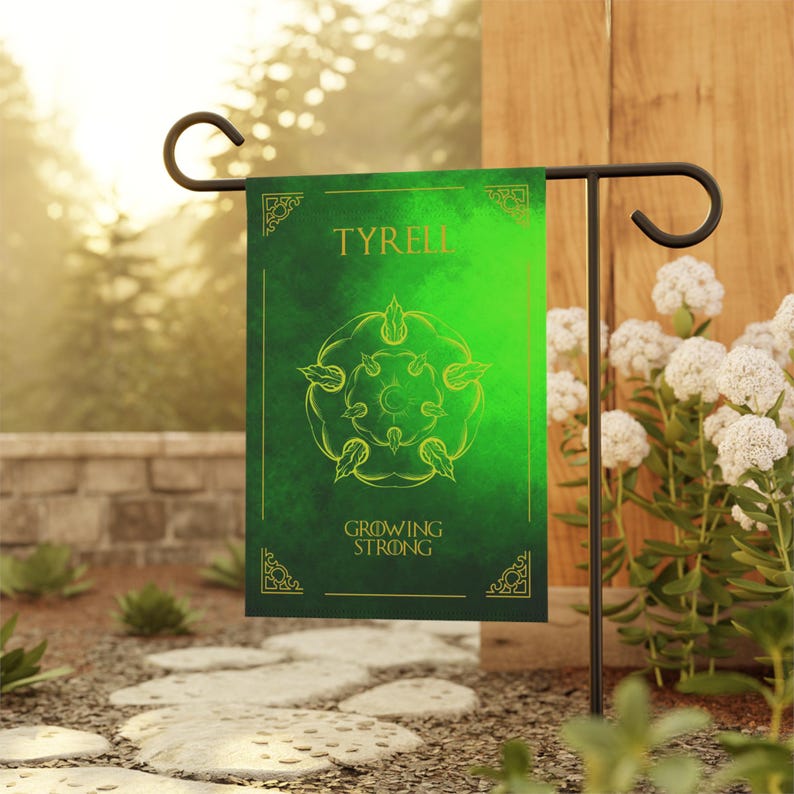 Tyrell Sigil Themed Banner, Custom Outdoor Decor, Housewarming Gift ...