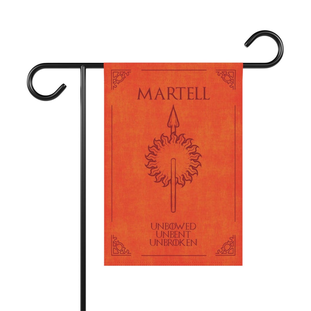 Martell Sigil Themed Banner: Martell Inspired Flag, Outdoor Decor, Gift ...