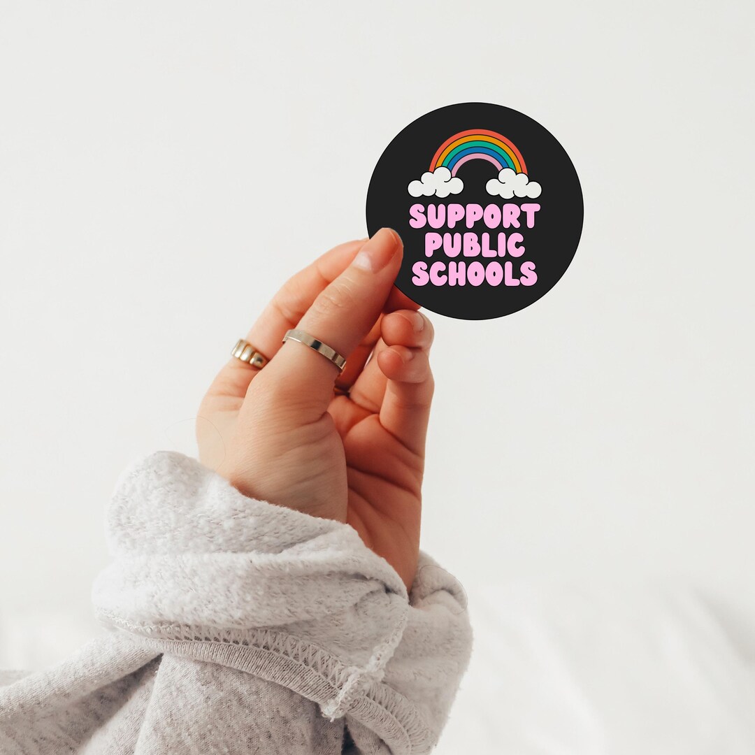 Support Public Schools Sticker - Etsy