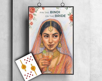 Place the Bindi Game | Pin the Teep Poster | Download Template ...