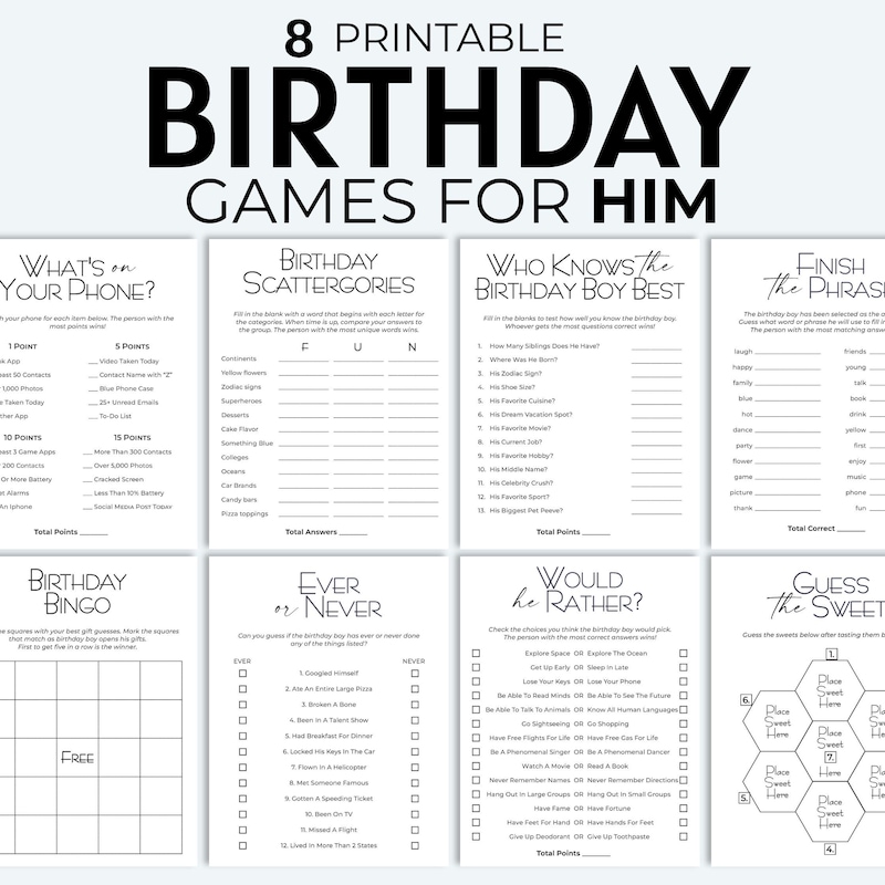 Custom Bingo Card Pack - Etsy
