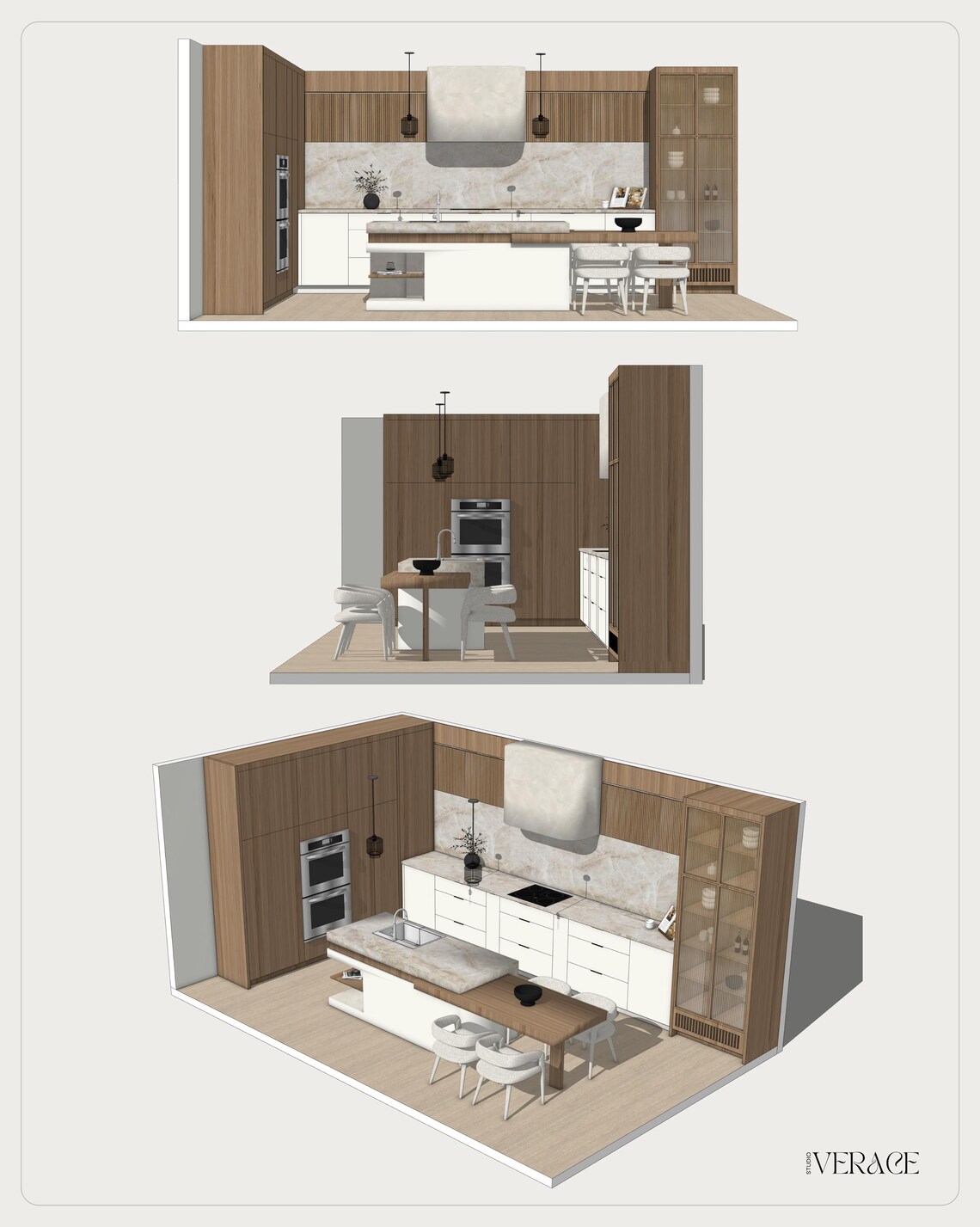 Custom One-room Interior Design | 3D Renders, Paint & Finish ...
