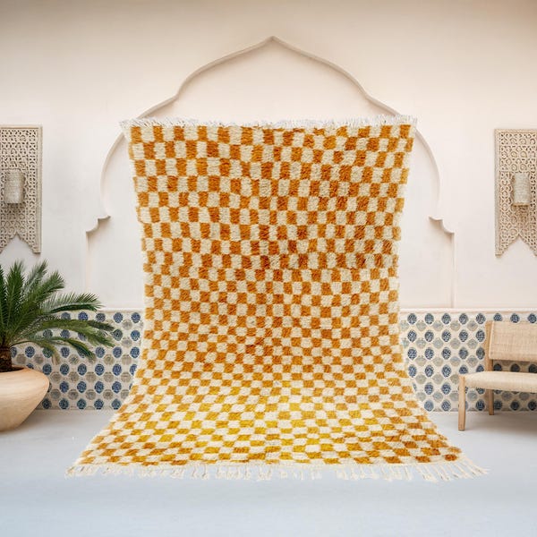 Moroccan Checkered Rug - Etsy