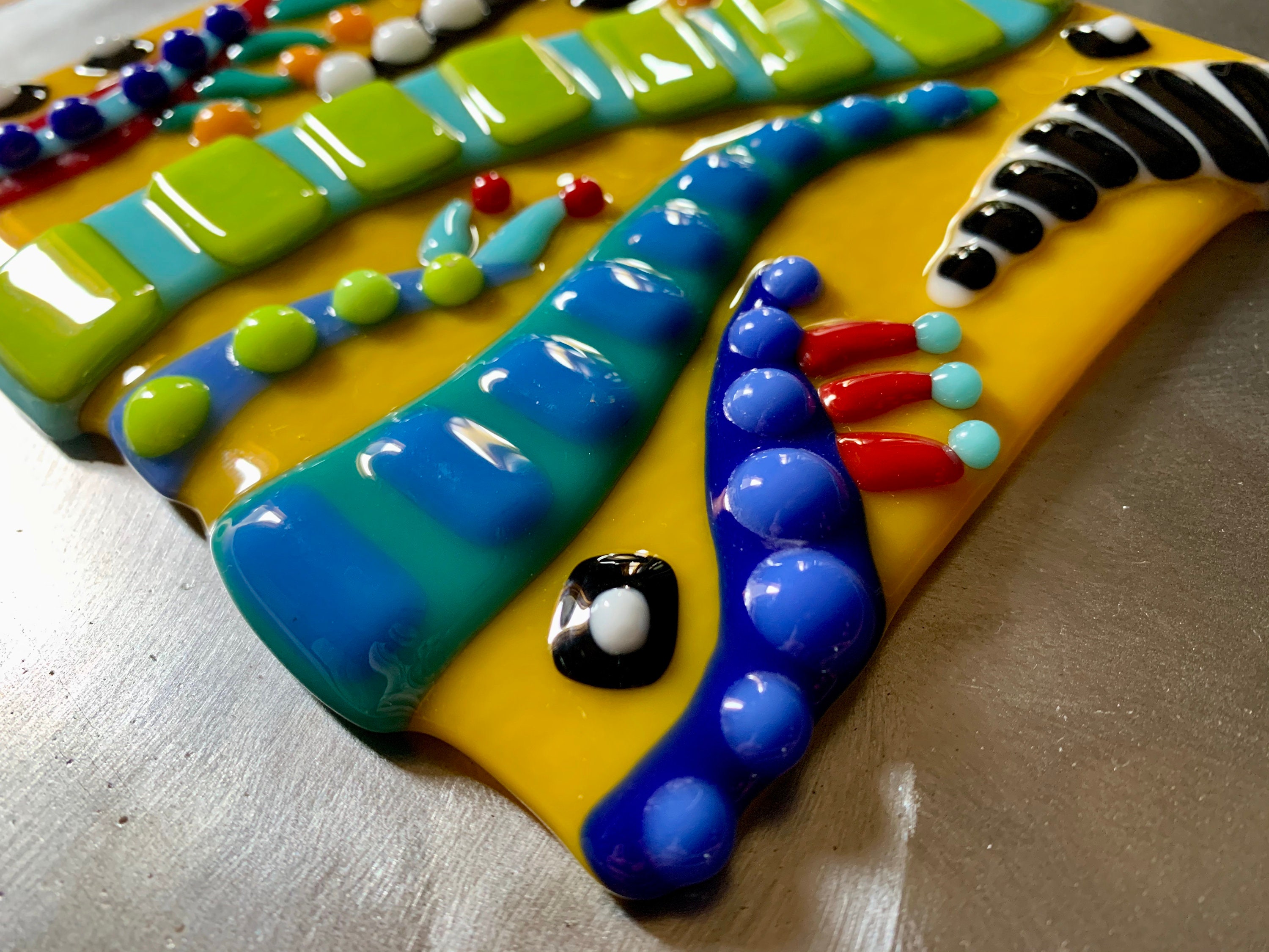 Glass Art | Modern | Texture | Wall Art | Fused Glass | Unique | Mother ...
