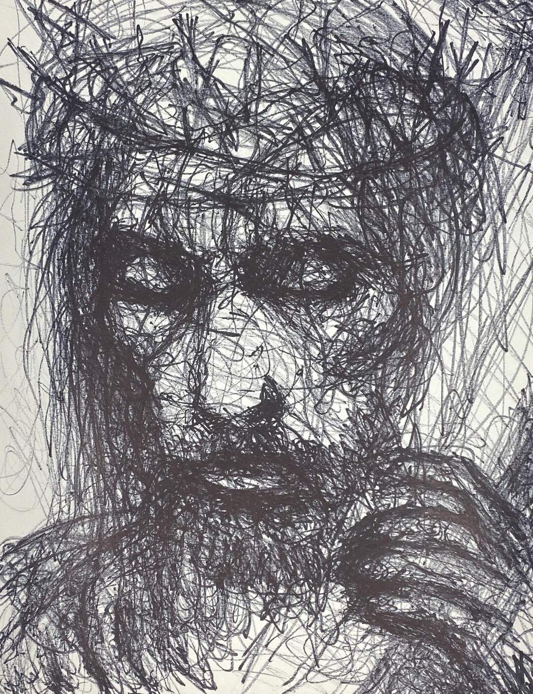 Original Handmade Marker Portrait Drawing - Etsy