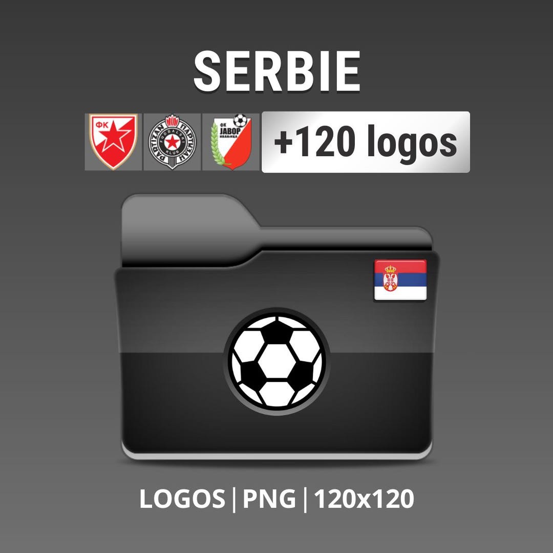 Serbia - Pack of 120 Serbian Football Club Logos - Super Liga Srbije - Etsy