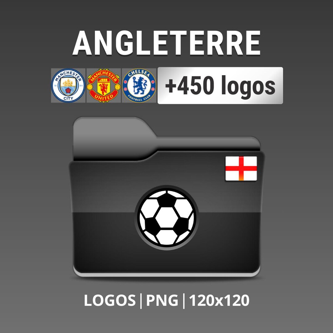 England - Pack of 450 English Football Club Logos - Premier League - Etsy