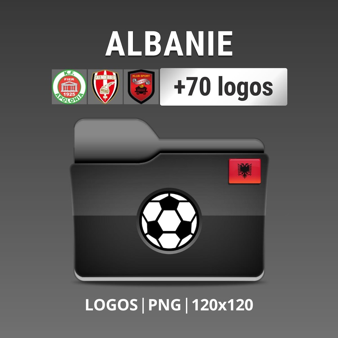Albania Pack of 70 Albanian Football Club Logos Top Category - Etsy UK