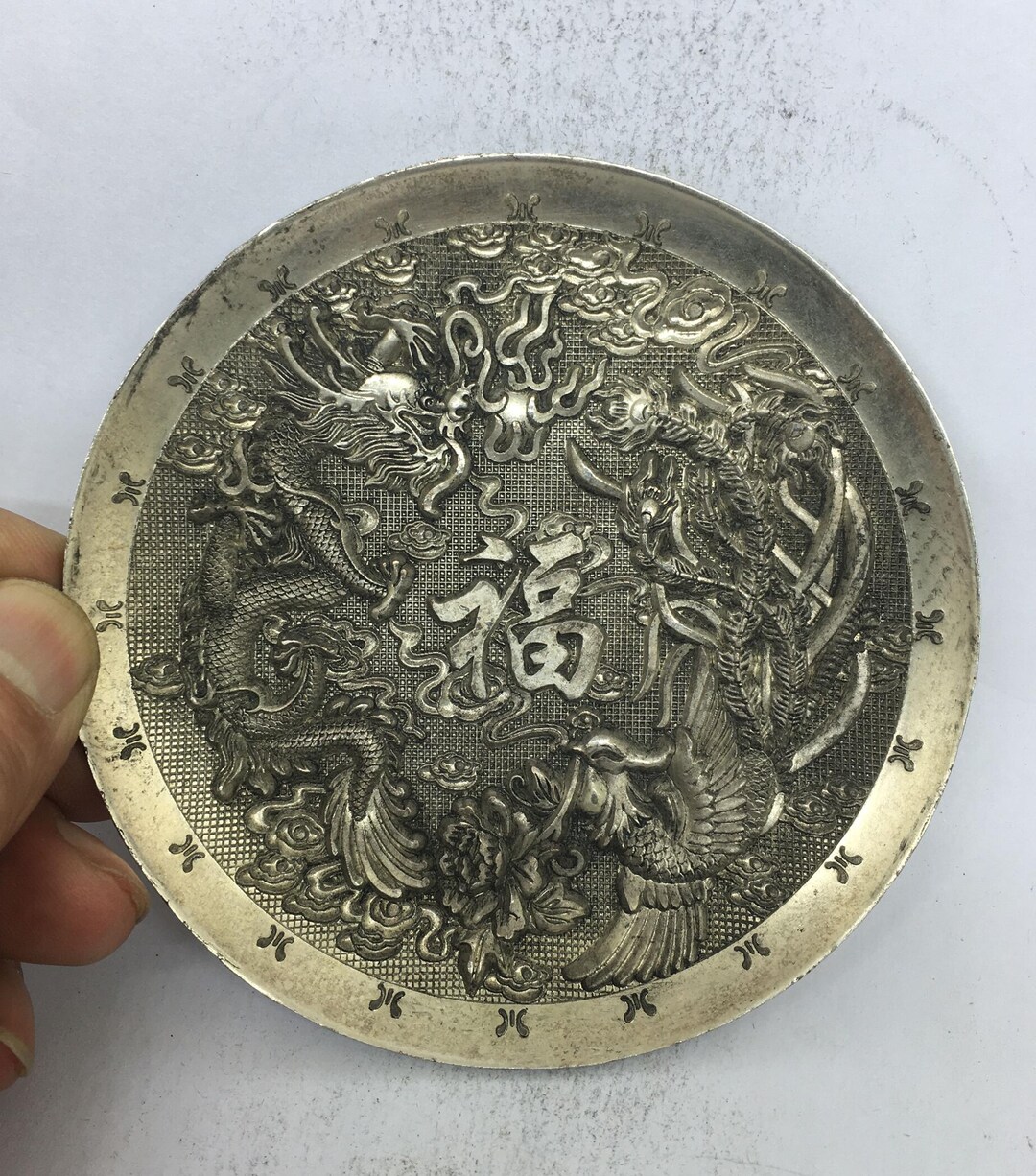 Vintage Handmade Tibet Silver Plate Statues,blessings,meditation,and ...