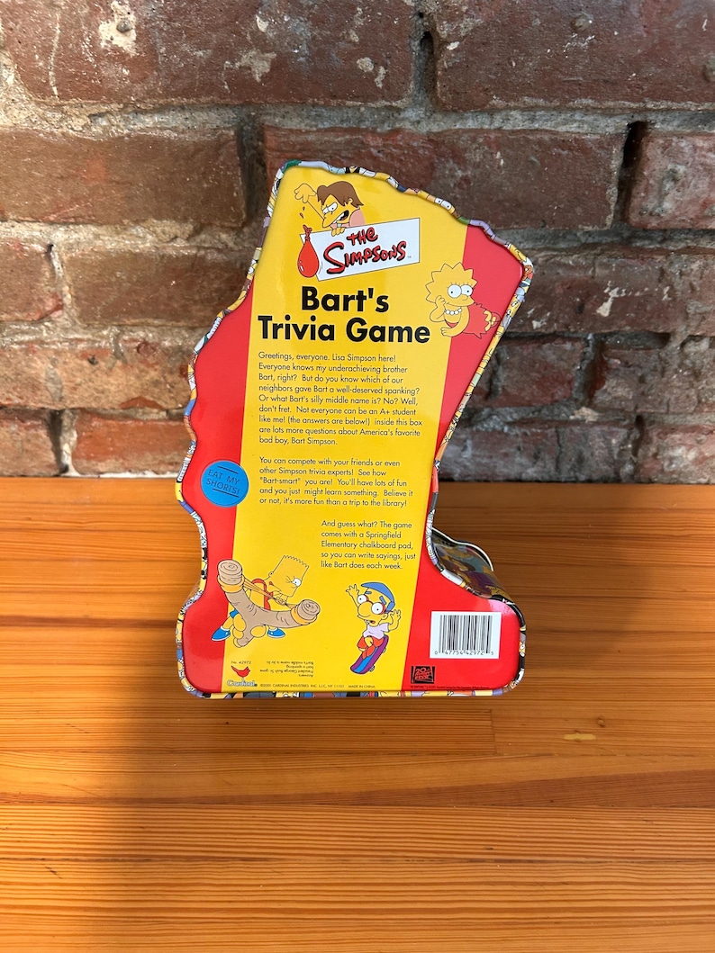 Bart Simpsons Trivia Game - Etsy
